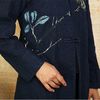 Regular Sleeve Embroidered Winter Coats , Thick Chinese Embroidered Coat
