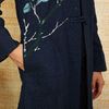Regular Sleeve Embroidered Winter Coats , Thick Chinese Embroidered Coat