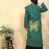 Ladies Vintage Chinese Embroidered Jackets Coat 100% Cotton Shell Material