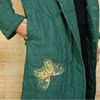 Ladies Vintage Chinese Embroidered Jackets Coat 100% Cotton Shell Material