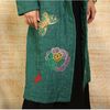 Ladies Vintage Chinese Embroidered Jackets Coat 100% Cotton Shell Material