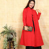 Red Cotton-padded winter coats wholesale windbreaker jacket