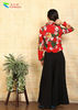 Custom Snug - Fitting Modern Qipao Top , Bias - Cut Jersey Cheongsam Crop Top