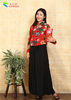 Custom Snug - Fitting Modern Qipao Top , Bias - Cut Jersey Cheongsam Crop Top