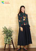 Vintage Embroidered Cheongsam Blouse Short Length For Autumn And Winter