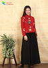 Embroidered Chinese Cheongsam Top , Floral Pattern Traditional Chinese Shirt