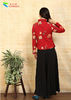 Embroidered Chinese Cheongsam Top , Floral Pattern Traditional Chinese Shirt