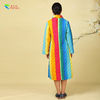 Chinese Style Cotton Winter Clothing Women Cotton Padded Coat Rainbow Color