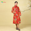 Women Winter Chinese Cotton Padded Jacket Comfortable With Flower Pattern