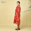 Women Winter Chinese Cotton Padded Jacket Comfortable With Flower Pattern