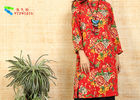 Red Cotton Long Sleeve Fancy Dresses