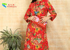 Red Cotton Long Sleeve Fancy Dresses