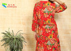 Red Cotton Long Sleeve Fancy Dresses