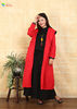 Custom Red Cheongsam Type Double Layer Coat Chineses Clothing With Hood