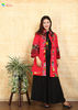 Three - Quarter Sleeves Double Layer Coat Traditional Chinese Women'S Clothing