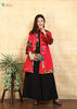 Three - Quarter Sleeves Double Layer Coat Traditional Chinese Women'S Clothing