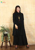 Long Sleeves Black Chinese Style Ladies Jackets , Female Cotton Jacket Coat