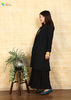 Long Sleeves Black Chinese Style Ladies Jackets , Female Cotton Jacket Coat