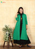 Breathable Green Cotton Double Layer Coat Chinese Style With L XL XXL Size