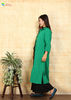Breathable Green Cotton Double Layer Coat Chinese Style With L XL XXL Size