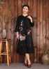 Summer Women Tulle Embroidered Cotton Dress With Cheongsam Type Buckle