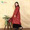 Red Prints Embroidered Chinese Style Dress