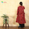 Red Prints Embroidered Chinese Style Dress