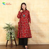 Red Prints Embroidered Chinese Style Dress