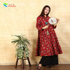 Red Prints Embroidered Chinese Style Dress