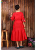 Chinese Style Embroidered Cotton Dress Floral Print Pattern For Casual Life