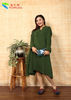 Cotton Chinese Style  Long Sleeve Maxi Dress