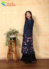 Soft Embroidered Winter Coats , Chinese Garment Jacquard Cotton Trench Coat