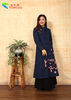 Soft Embroidered Winter Coats , Chinese Garment Jacquard Cotton Trench Coat