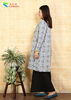 Gray Medium Ladies Casual Linen Blazer Chinese Costume , Cheongsam Style Split Design