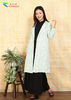 Mint Color Lapels Womens Linen Suits Clothing Knee Length Casual Long Blazer