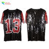 Red Black Plus Size Party Womens Sequin Clothing Round Neck Elbow Sleeve