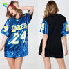 Number 24 Ladies Sequin Dress / Blue Adults Sequin Hip Hop Dance Costumes