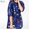 Custom Oversized Womens Sequin Clothing Short Sleeve Anti - Wrinkle
