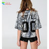 100% Polyester Womens Sequin Dress / Summer Sequin Shirt Dress Eco - Friendly