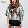 100% Polyester Womens Sequin Dress / Summer Sequin Shirt Dress Eco - Friendly