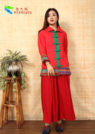 YIZHIQIU wholesale winter short jacket with pocket women red new woman coat