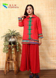 YIZHIQIU wholesale winter short jacket with pocket women red new woman coat