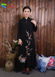 YIZHIQIU casual new style china embroidered cotton dress for women