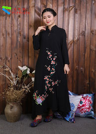 YIZHIQIU casual new style china embroidered cotton dress for women