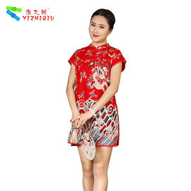Chinese pattern short sexy cheongsam qipao dress