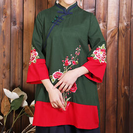 Fashion Style Ethnic Cheongsam Blouse Clothing For Party Or Daily Life