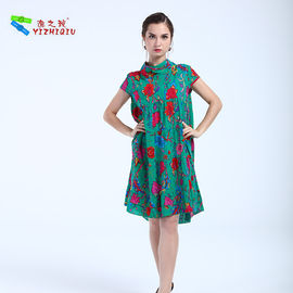 Knee Length Short Cotton Summer Dresses Chinese Ethnic Clothing Fashion Design