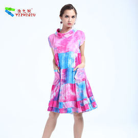 Fashion Style Ladies Short Summer Dresses None Decoration , Knee Length