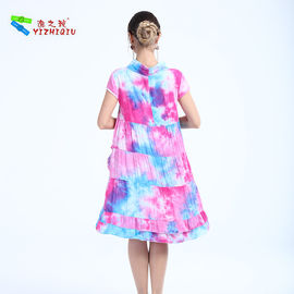 Fashion Style Ladies Short Summer Dresses None Decoration , Knee Length