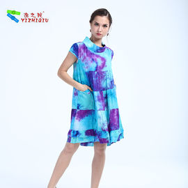Natural Waistline Short Cotton Summer Dresses Ladies Trendy Floral Dresses